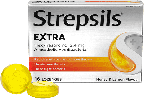 Honey & Lemon Lozenges | Anaesthetic Sore Throat Relief