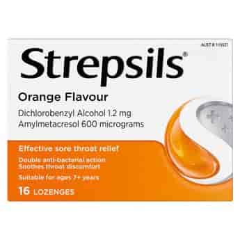 Strepsils Orange Lozenges | Sore Throat Relief